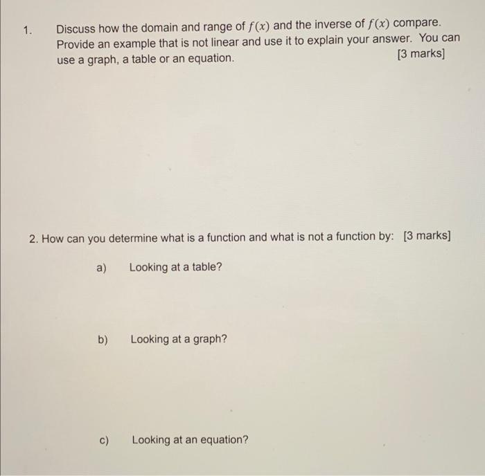 Solved this is grade 11 math please answer each question | Chegg.com