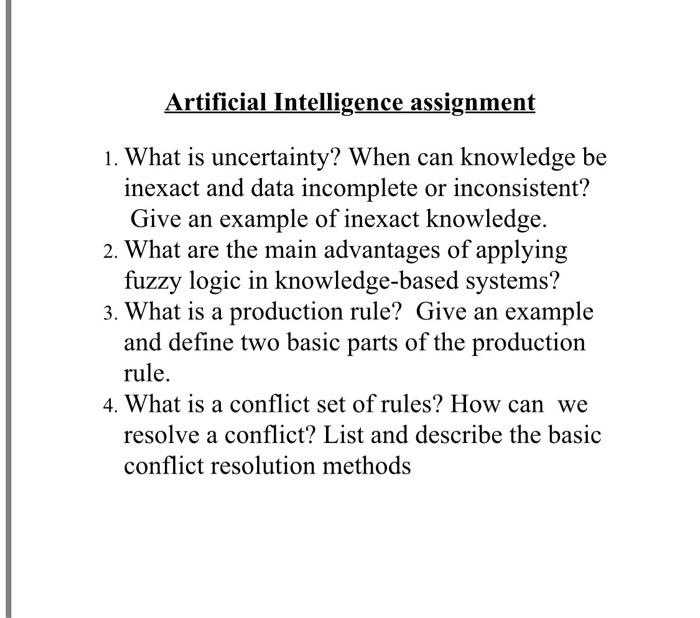 Solved Artificial Intelligence assignment 1. What is | Chegg.com