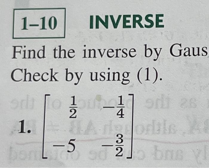 Solved 13. Inverse of the transpose. Verify (A⊤)−1=(A−1)⊤ | Chegg.com