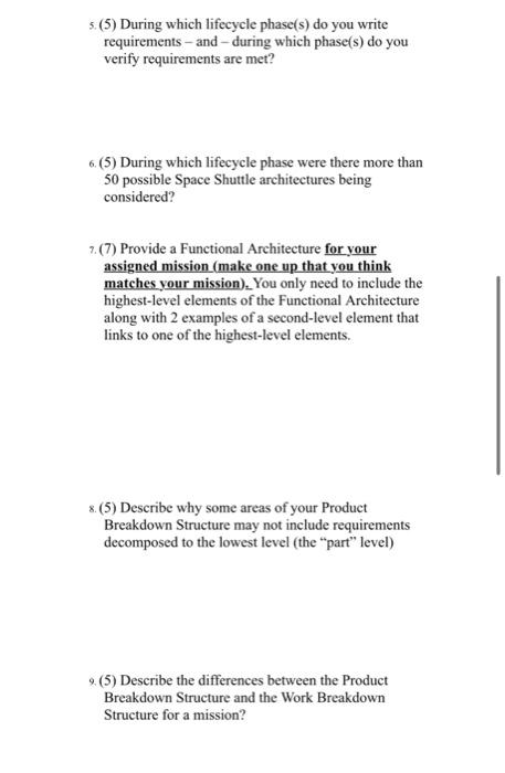 Solved answer ALL questions based on the ASIGNED MISSON: | Chegg.com