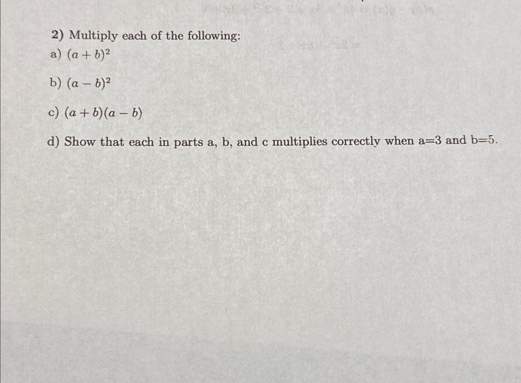 Solved Multiply each of the | Chegg.com