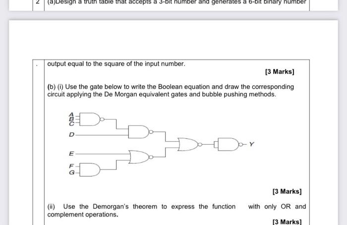 Solved (a)Design a truth table that accepts a 3-bit number | Chegg.com