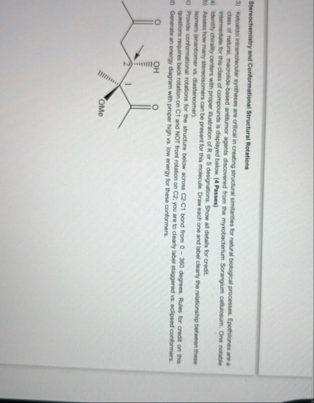 Solved Stereochemistry and Conformational Structural | Chegg.com
