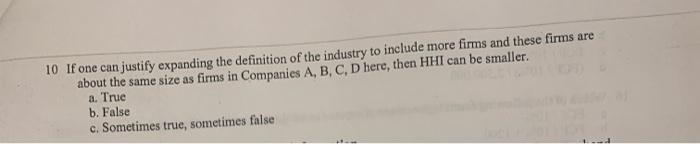 Solved Questions 8-10 are based on the following information | Chegg.com
