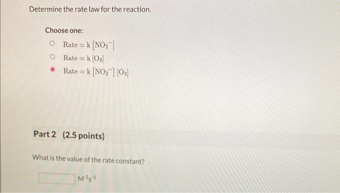 Solved The following kinetic data were collected at 298 K | Chegg.com