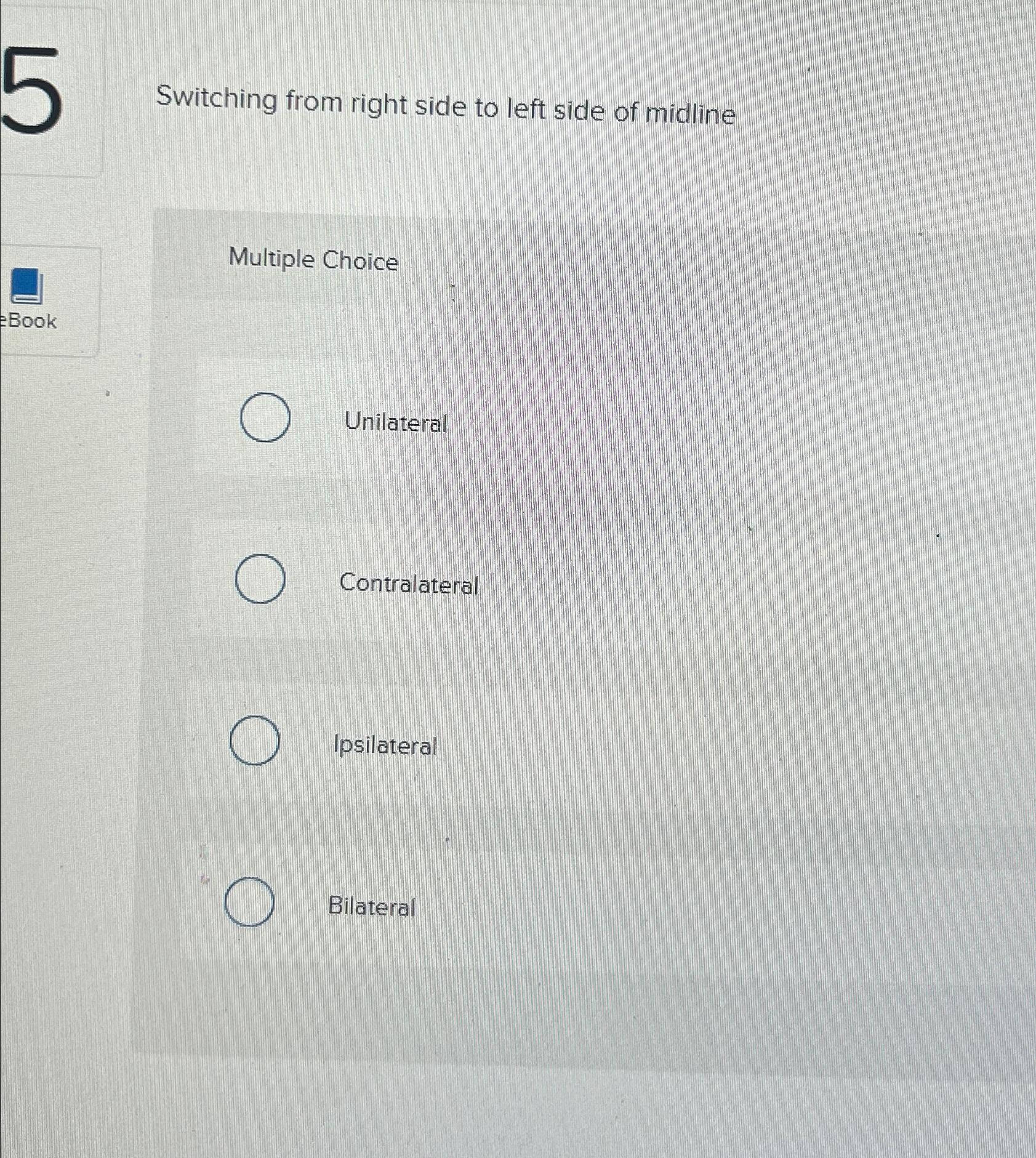 Solved Switching from right side to left side of | Chegg.com