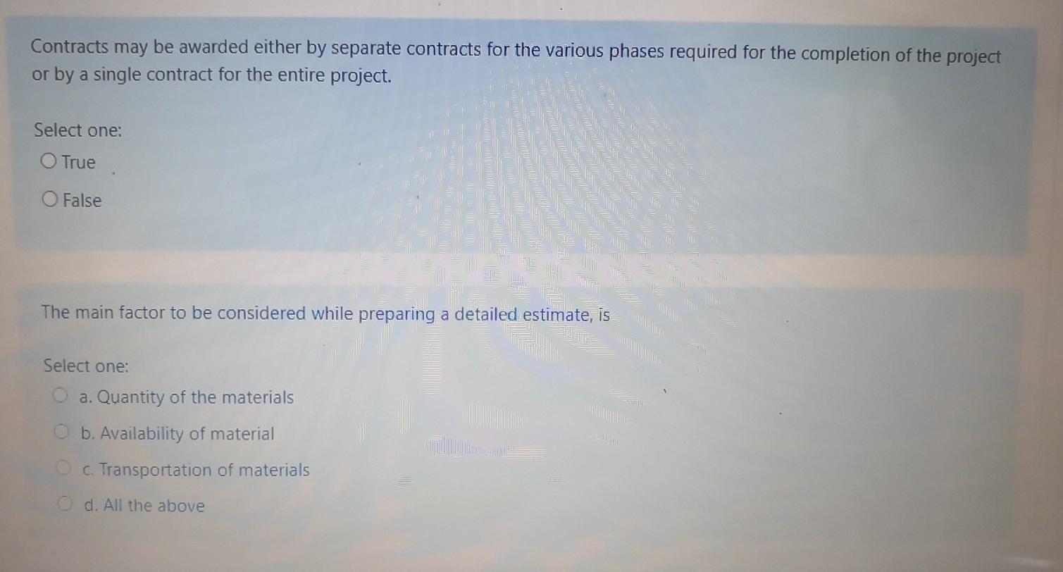 Solved Contracts may be awarded either by separate contracts | Chegg.com