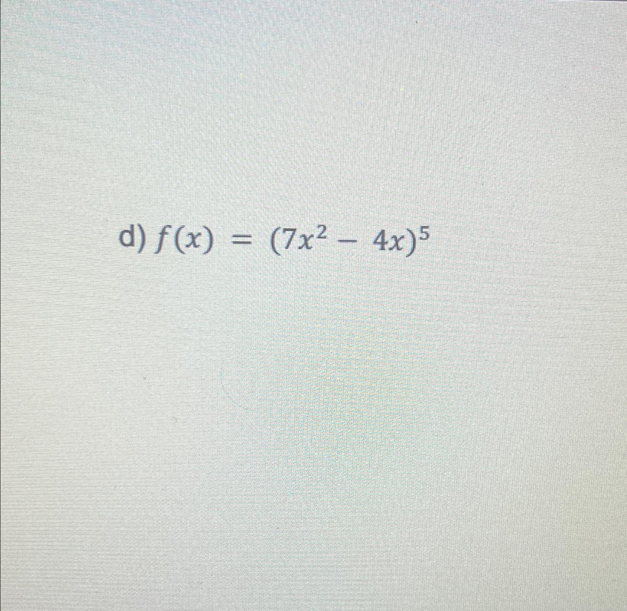 Solved Use the Rules of derivatives to find the derivatives | Chegg.com
