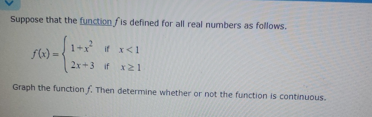 Solved Suppose that the function f ﻿is defined for all real | Chegg.com