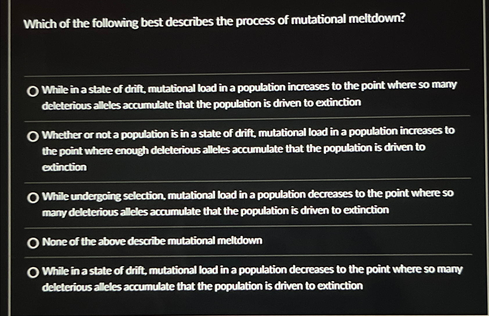 Solved Which of the following best describes the process of | Chegg.com