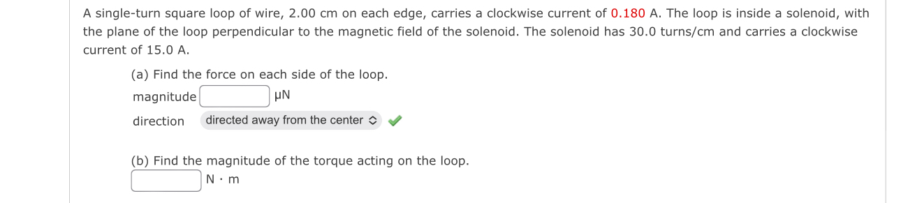 Solved A single-turn square loop of wire, 2.00cm ﻿on each | Chegg.com