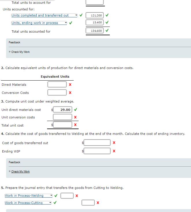 Solved Weighted Average Method, Physical Flow, Equivalent | Chegg.com