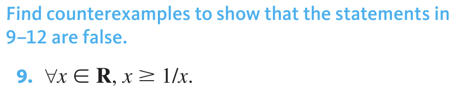 Solved Find counterexamples to show that the statements | Chegg.com