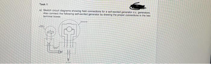 Solved a) Sketch circuit diagrams showing fiold connections | Chegg.com