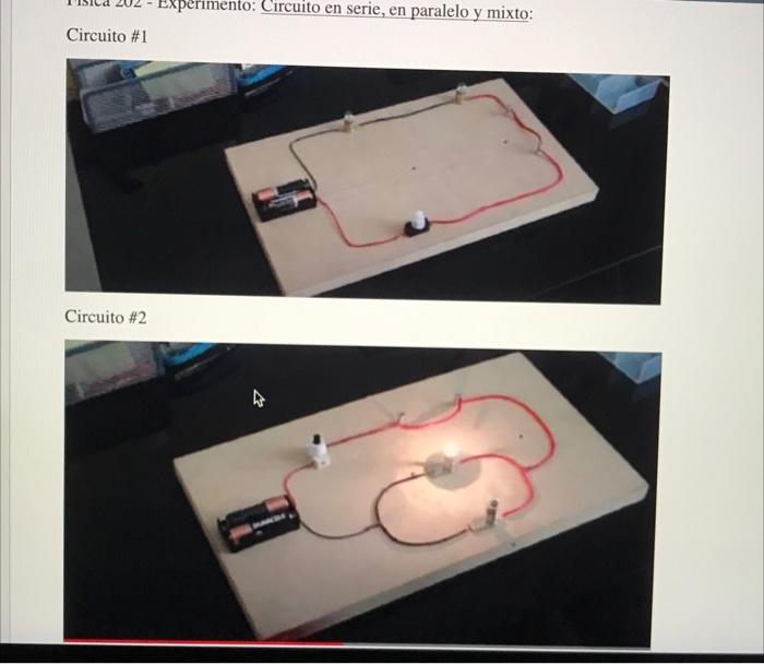 Solved Experimento: Circuito en serie, en paralelo y mixto: | Chegg.com