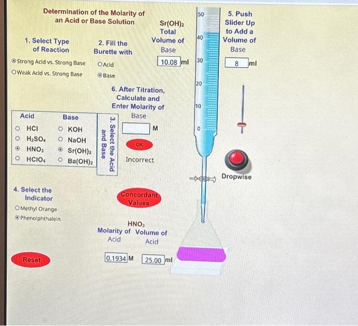 Solved 1. Select Type of Reaction Determination of the | Chegg.com