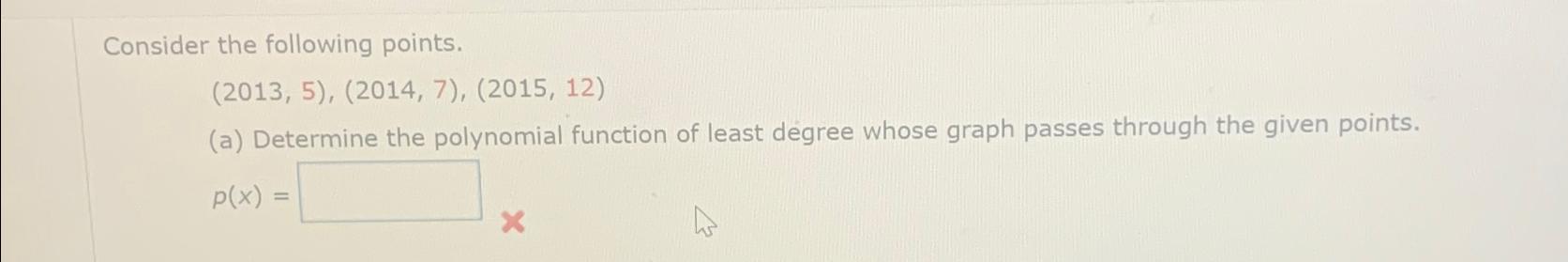 Consider the following | Chegg.com