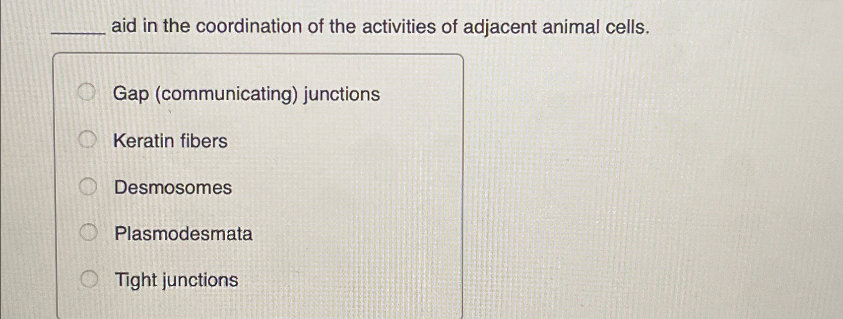 Solved aid in the coordination of the activities of adjacent | Chegg.com