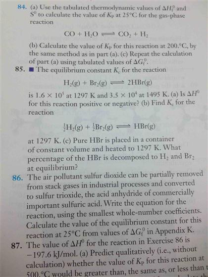 Solved Use the tabulated thermodynamic values of Delta H | Chegg.com
