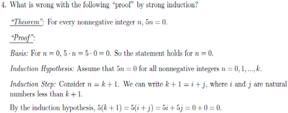 Solved What is wrong with the following "proof" by strong | Chegg.com