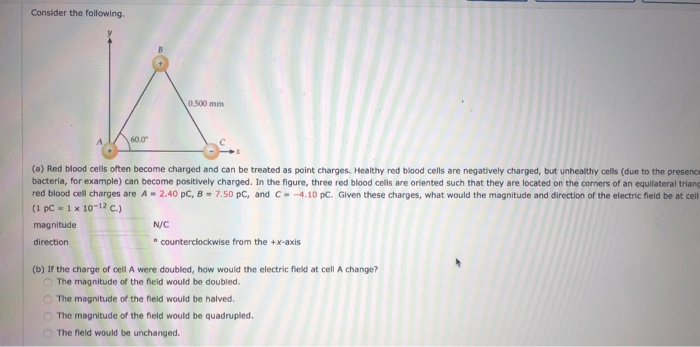 Solved Consider the following. 0_500 mm 60.00 (a) Red blood | Chegg.com