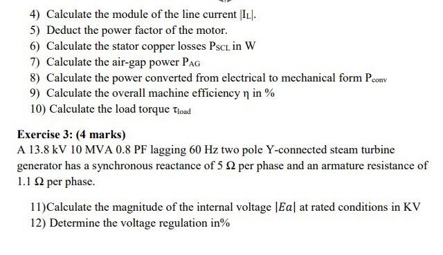 Solved Exercise 1: (8 Marks): A single-phase power system is | Chegg.com