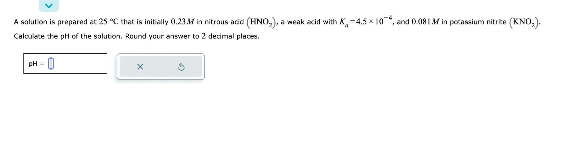 Solved A solution is prepared at 25∘C that is initially | Chegg.com
