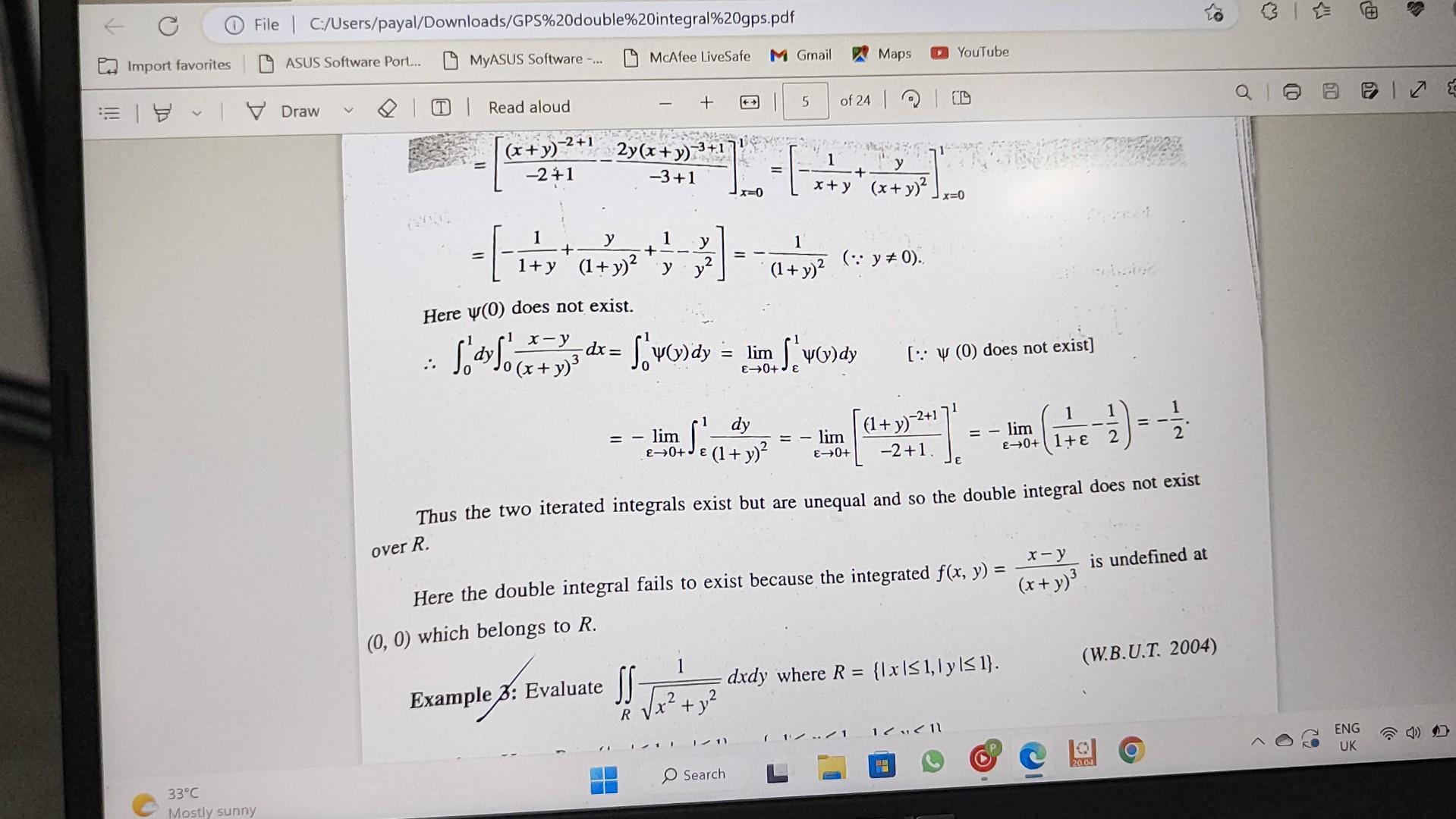 Solved 6. a) Prove, by evaluating the repeated integrals, | Chegg.com