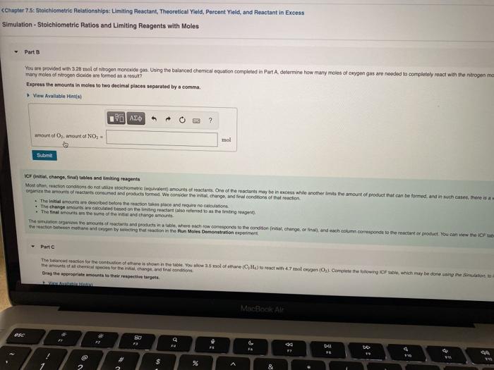 Solved Chapter 7: Stoichiometric Relationships: Limiting | Chegg.com
