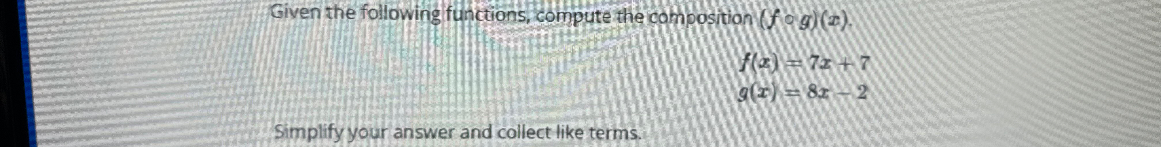 Solved Given the following functions, compute the | Chegg.com