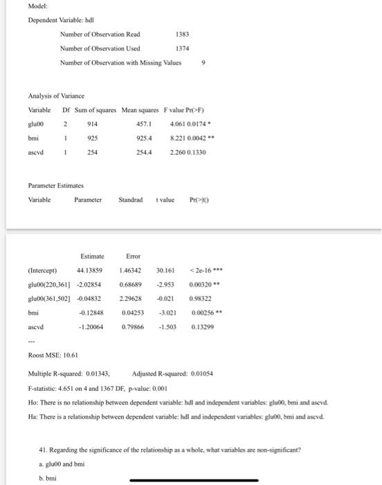 Solved Multiple R-squared: 0.01343 , Adjusted R-squared: | Chegg.com