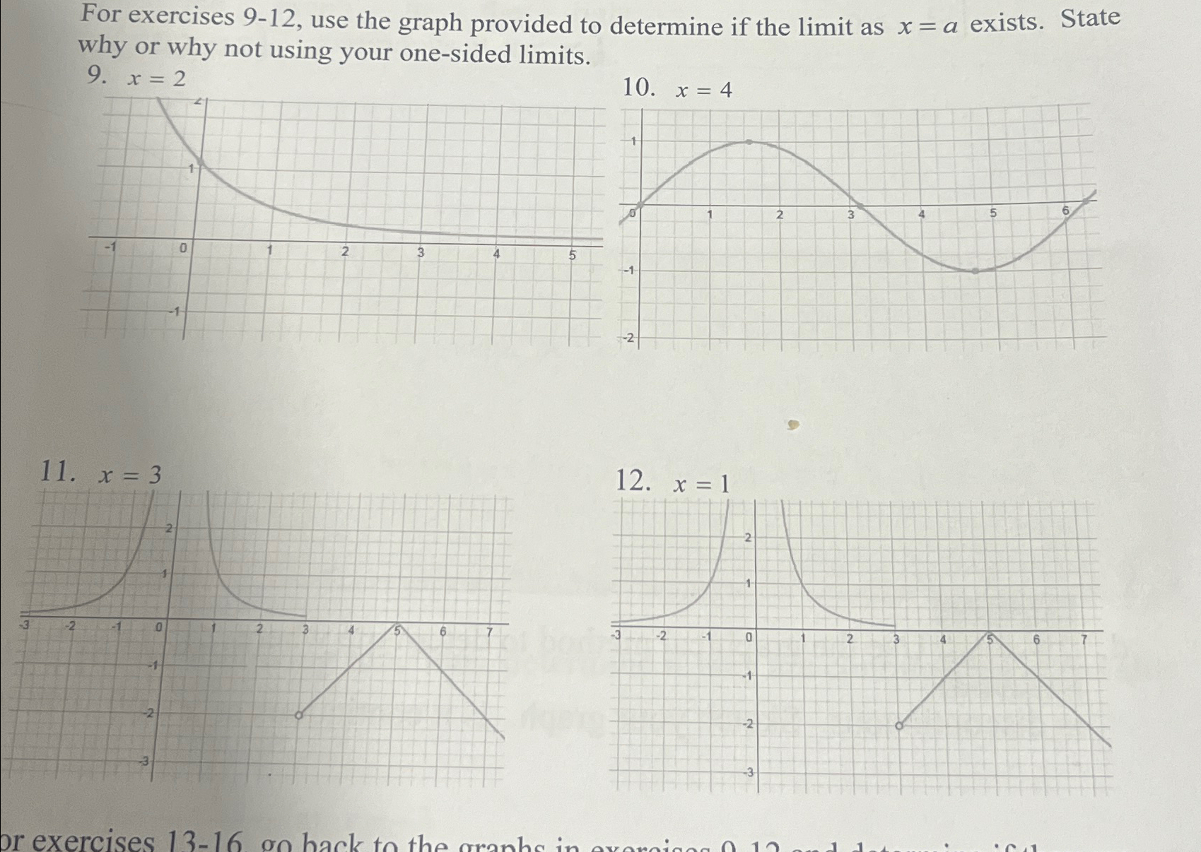 Solved For exercises 9-12, ﻿use the graph provided to | Chegg.com