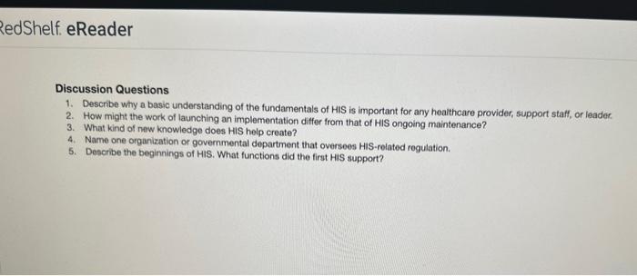 Solved Discussion Questions 1. Describe why a basic | Chegg.com