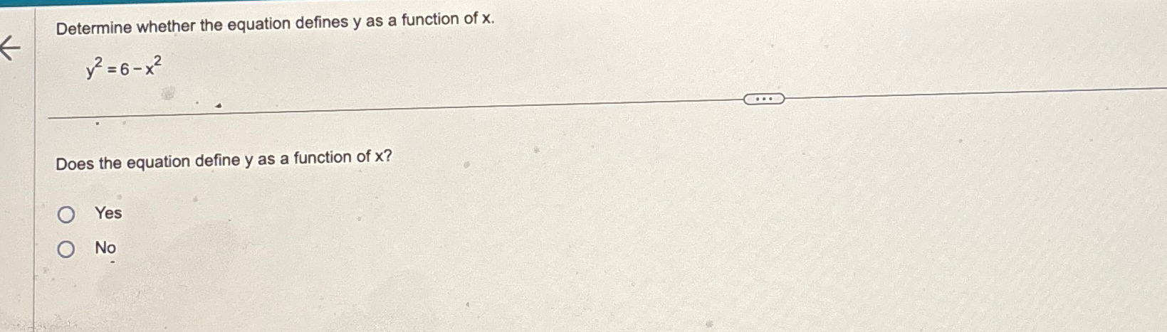 Solved Determine whether the equation defines y ﻿as a | Chegg.com