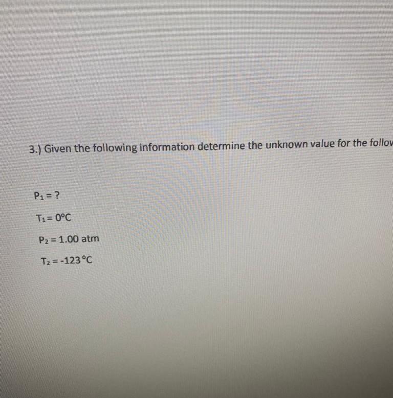 Solved 1.) Given the following values what is the final | Chegg.com