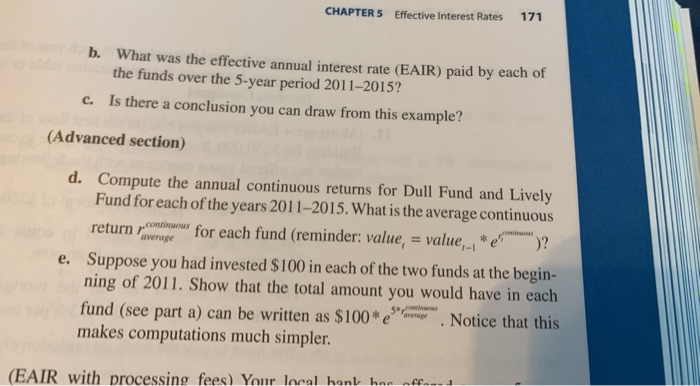 Solved Answer Using Excel Show Formulas Calculations And