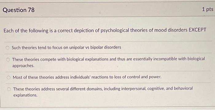 Solved Each of the following is a correct depiction of | Chegg.com