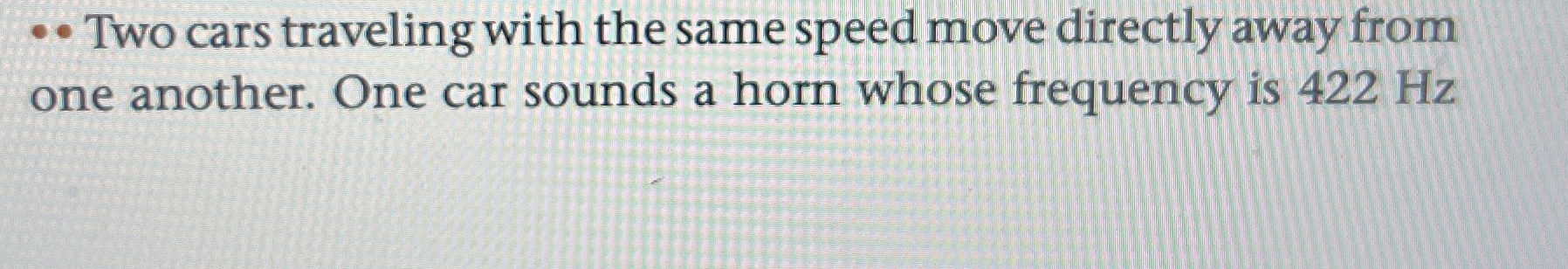 Solved -* ﻿Two cars traveling with the same speed move | Chegg.com