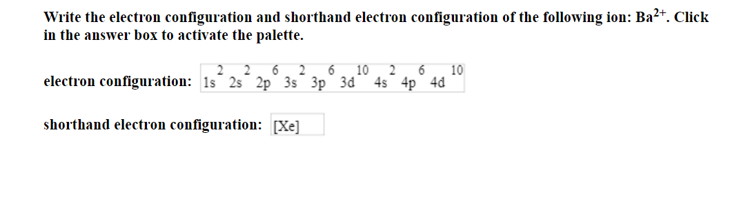 Write the electron configuration and shorthand | Chegg.com