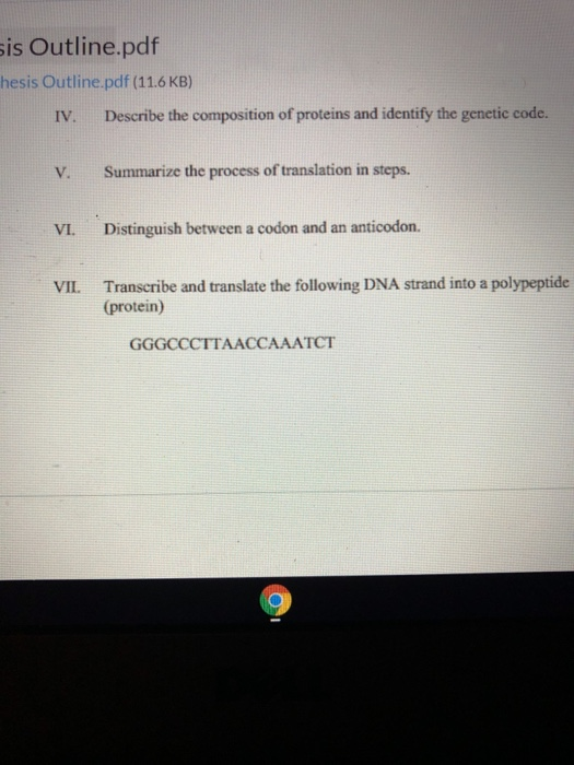 Solved transcribe and translate the following DNA strand | Chegg.com