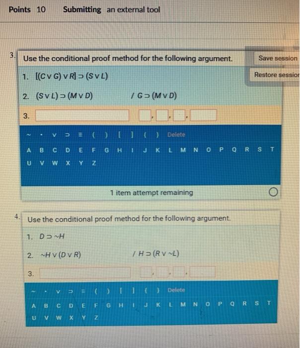 Solved 1 Use the conditional proof method for the following | Chegg.com