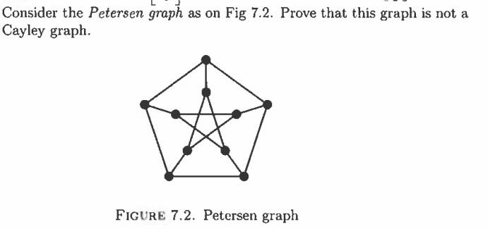 Solved Consider the Petersen graph as on Fig 7.2. Prove that | Chegg.com
