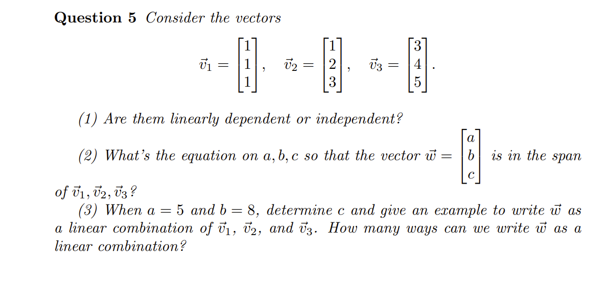 Solved Question 5 ﻿Consider the | Chegg.com