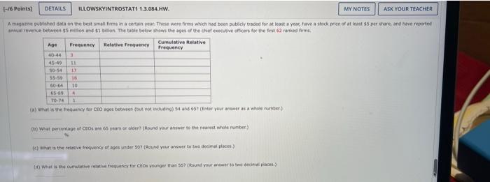 Solved webassign.net + :: Stat 1401 Chapter 1 Exam - STAT | Chegg.com