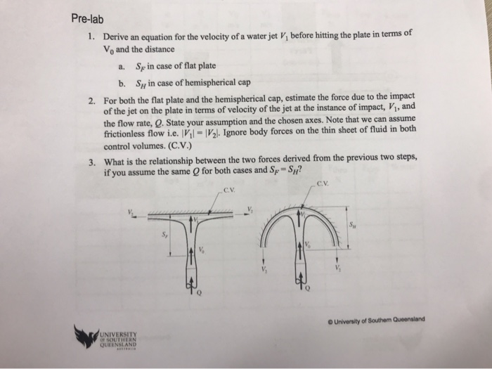 Solved Pre-lab 1. Derive an equation for the velocity of a | Chegg.com