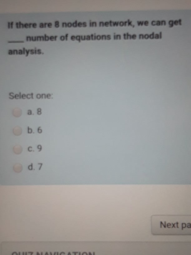 Solved If there are 8 nodes in network, we can get number of | Chegg.com