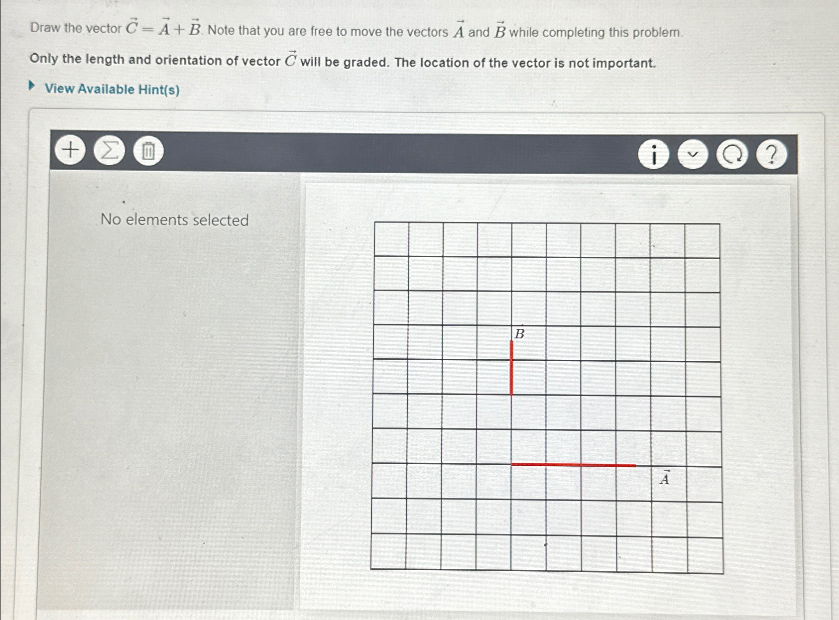 Solved Draw the vector vec(C)=vec(A)+vec(B). ﻿Note that you | Chegg.com