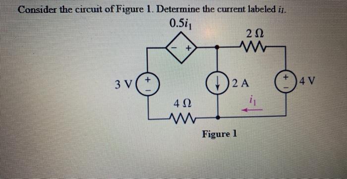 Solved Consider the circuit of Figure 1. Determine the | Chegg.com