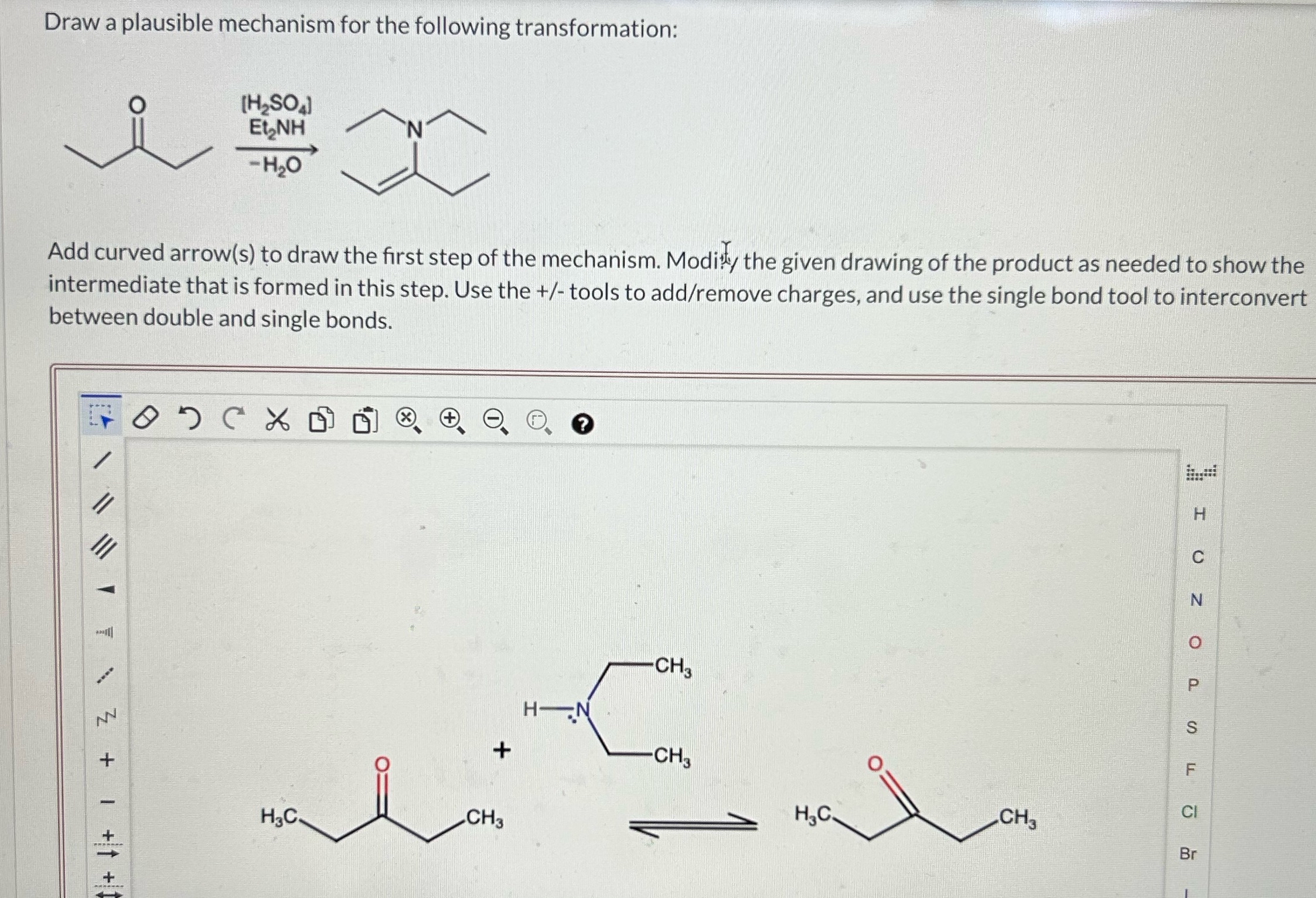 Solved Draw a plausible mechanism for the following | Chegg.com