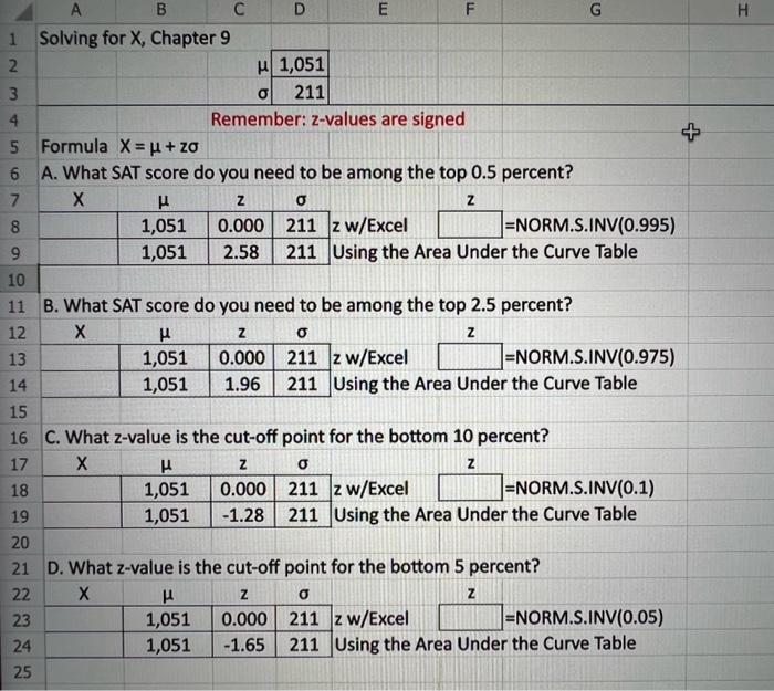 Solved Exercise 4: Solving for X (Chapter 9) Total SAT score | Chegg.com